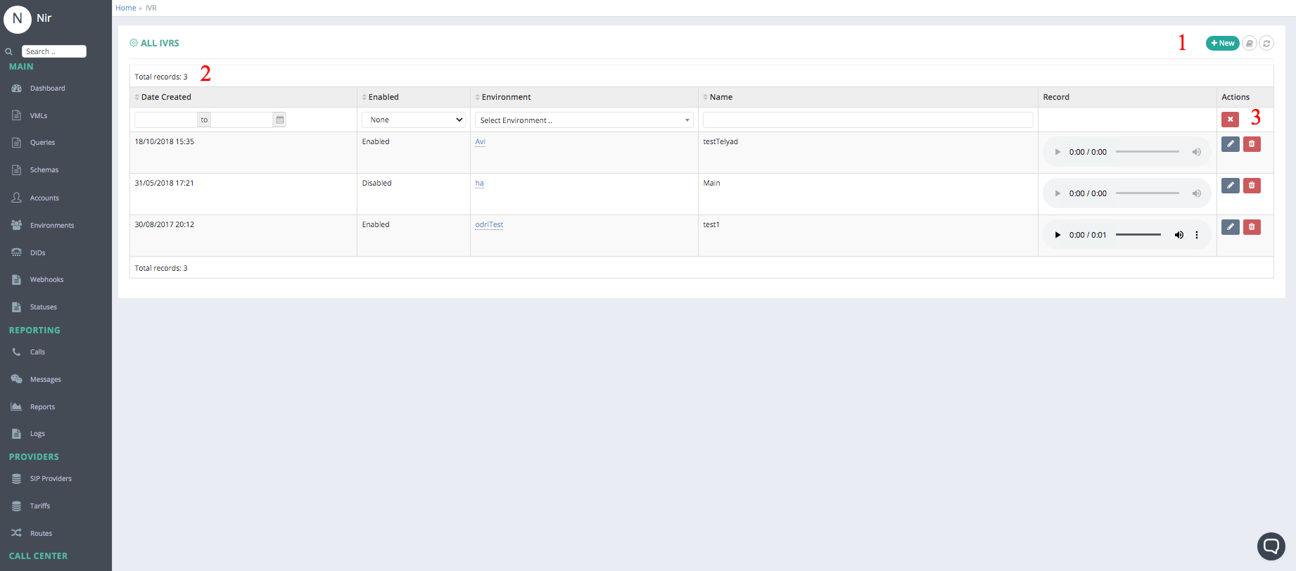 IVR - Screen – voipappz