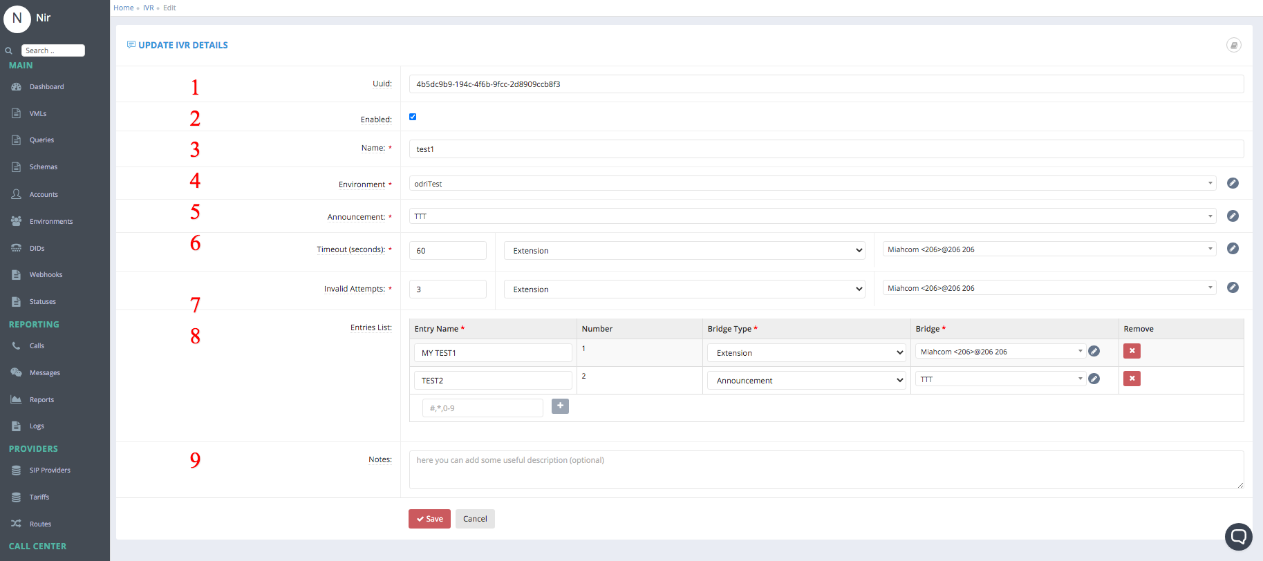 IVR - Screen – voipappz